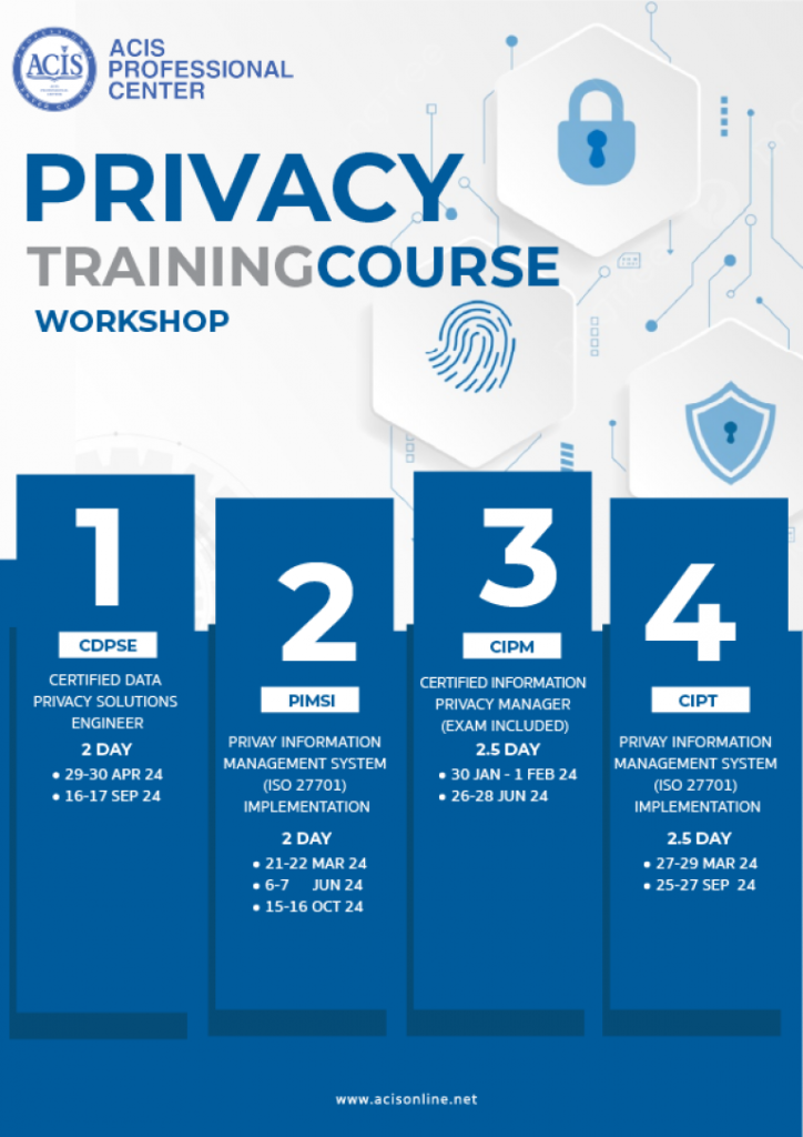 Privacy Training Course (workshop) - ACIS Professional Center Co., Ltd.
